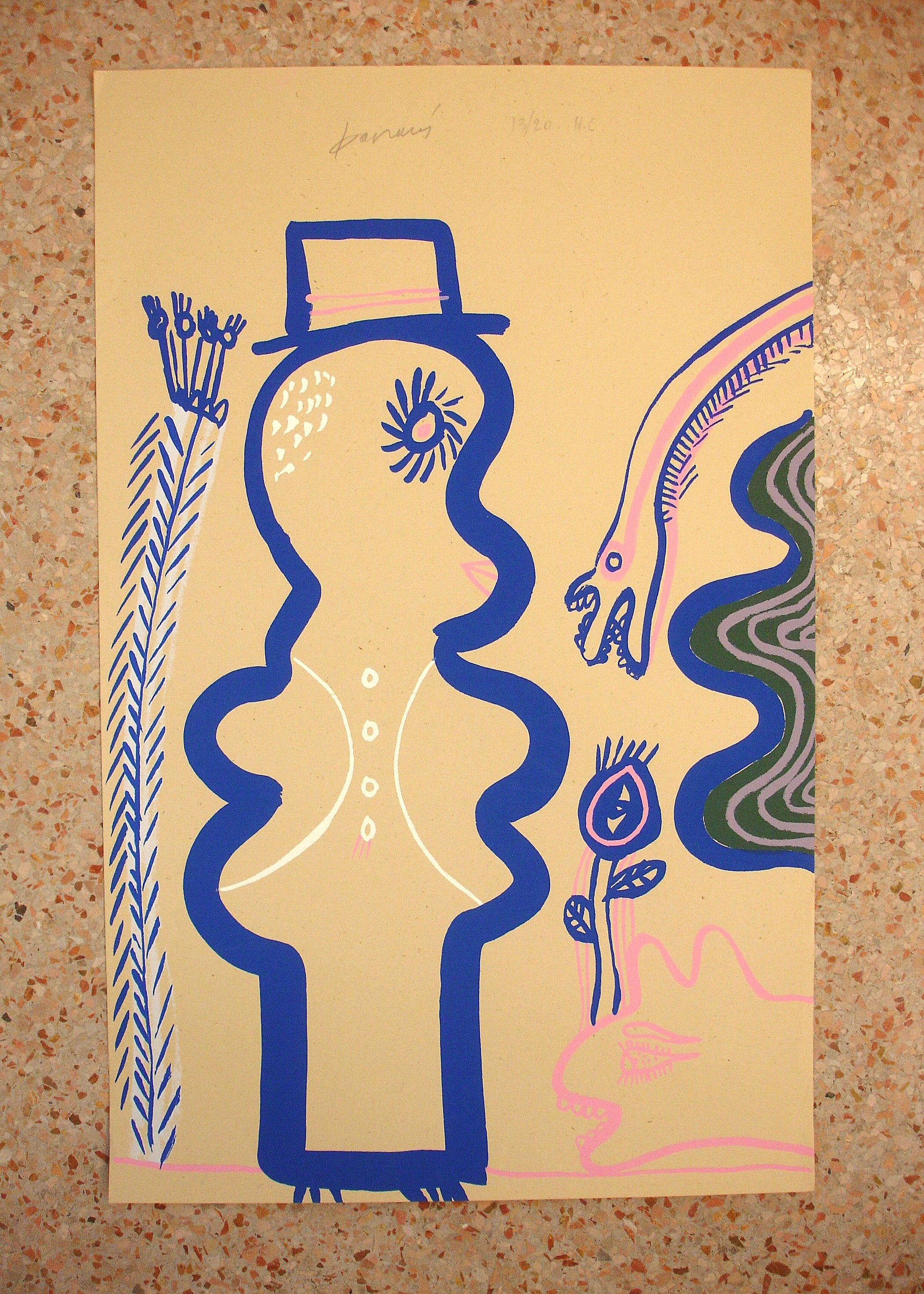 Alekos Fassianos Original Artwork - Silkscreen Print – Alekos Fassianos ...